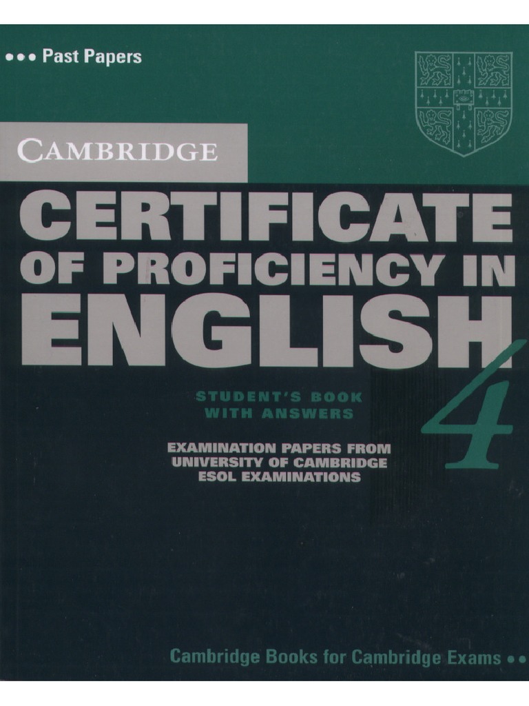 Cambridge Certificate of Proficiency in English 4 - Students Book | PDF