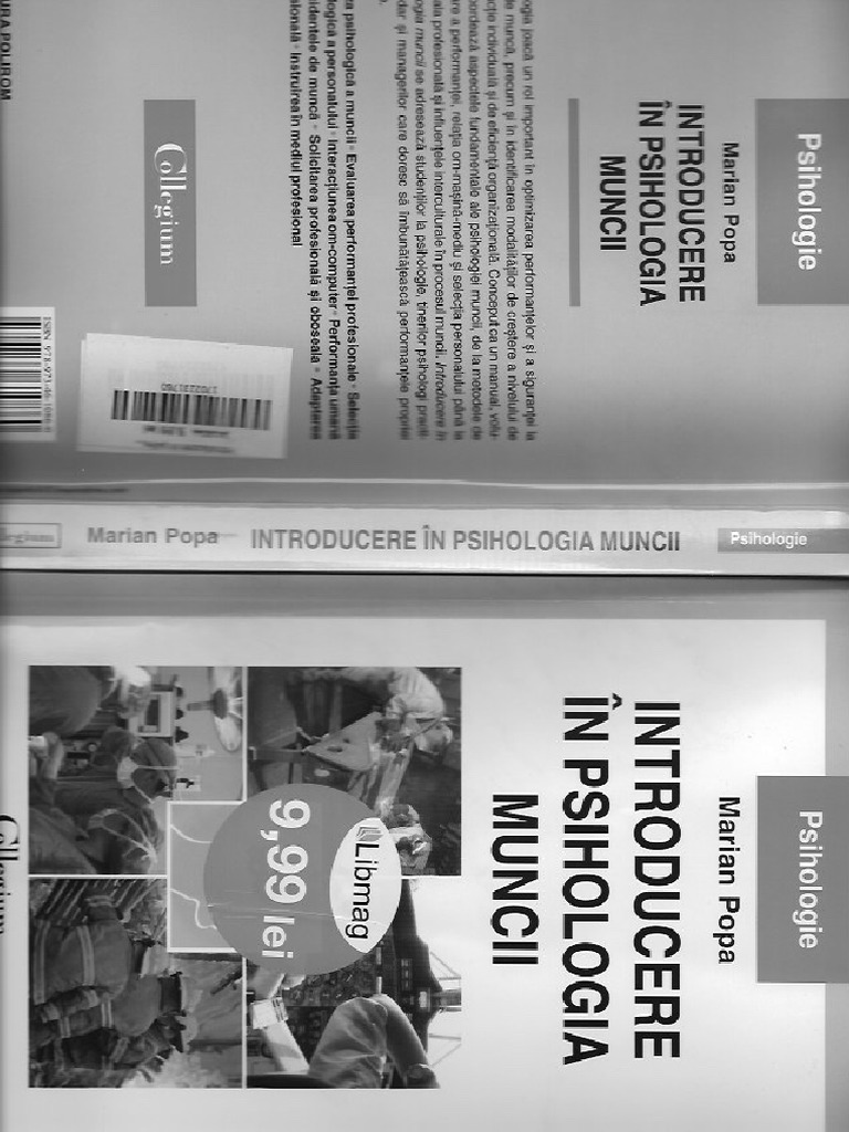 Marian Popa - Introducere in Psihologia Muncii | PDF