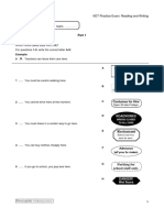 Key English Test - Reading and Writing Part 1-7 - Englishrevealed | PDF