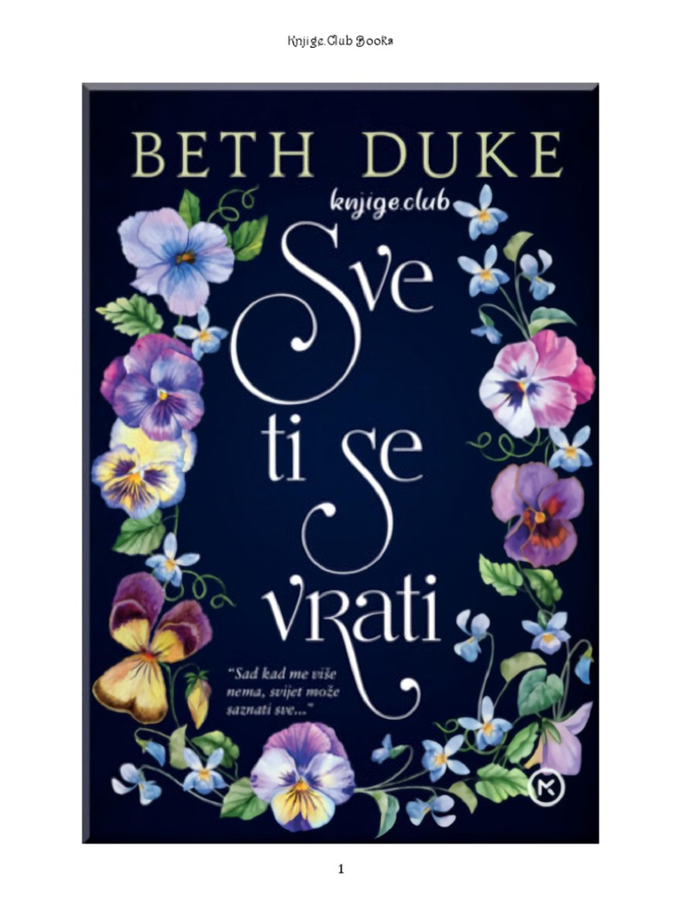 Beth Duke Sve Ti Se Vrati | PDF