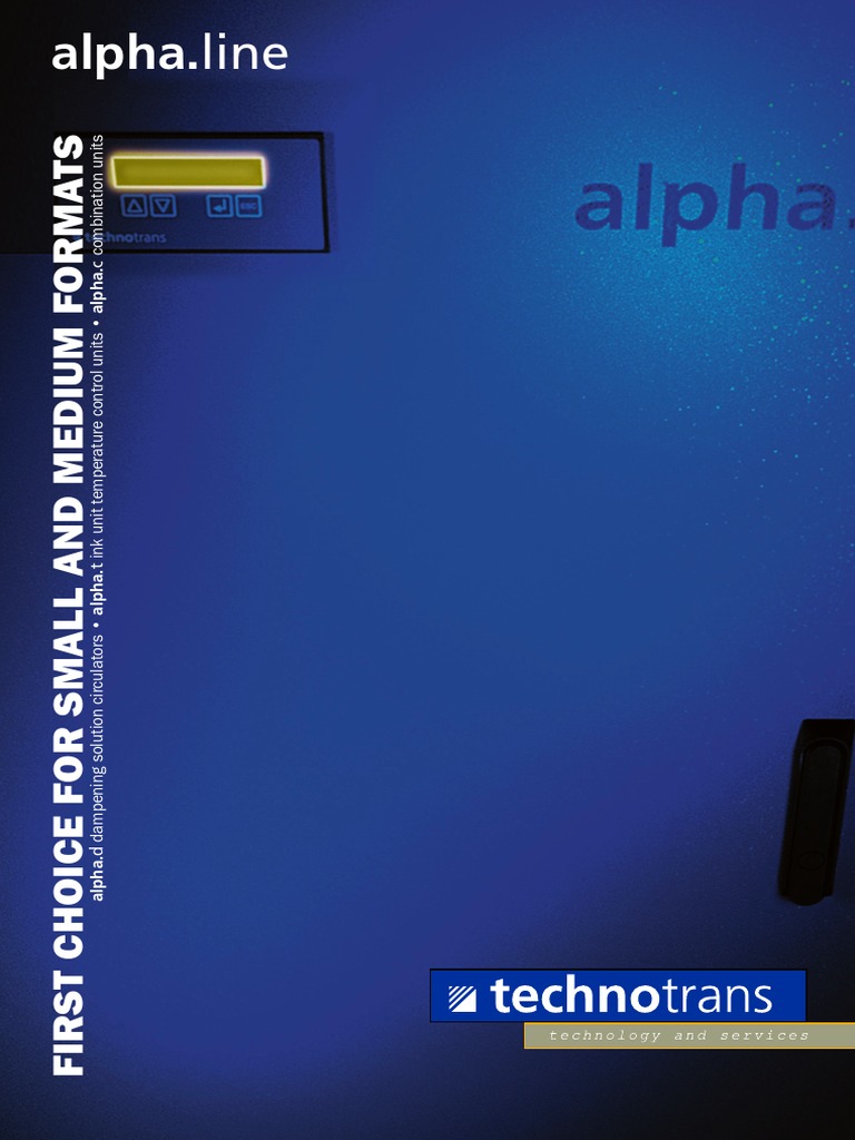 TECHNOTRANS Alpha-Line - Eng | PDF | Water | Pump