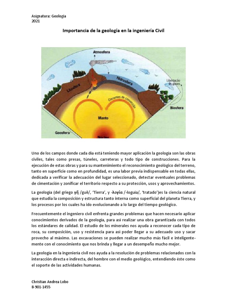 Geologica en Ing Civil | PDF | Roca (geología) | Geología