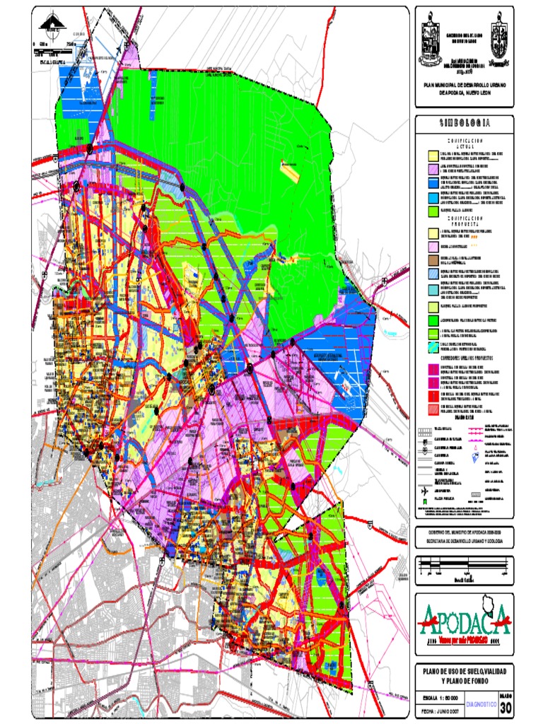 Mapa y Plan de Desarrollo Urbano Apodaca | PDF