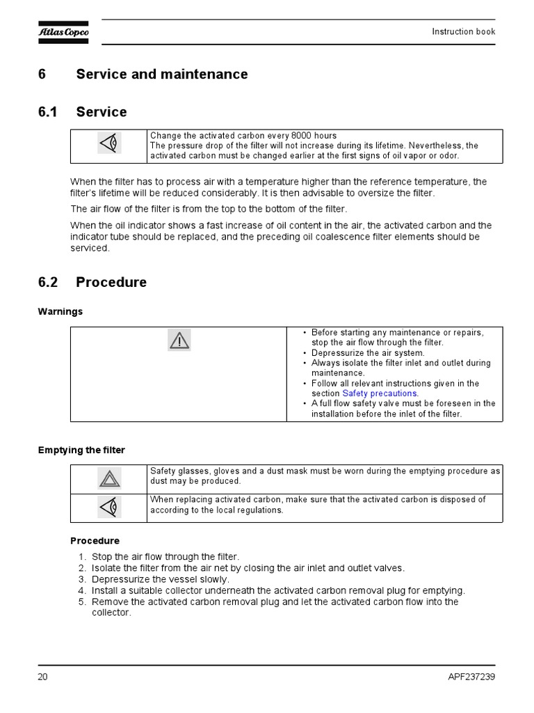 Maintenance Schedule QDT425+ | PDF | Dust | Valve