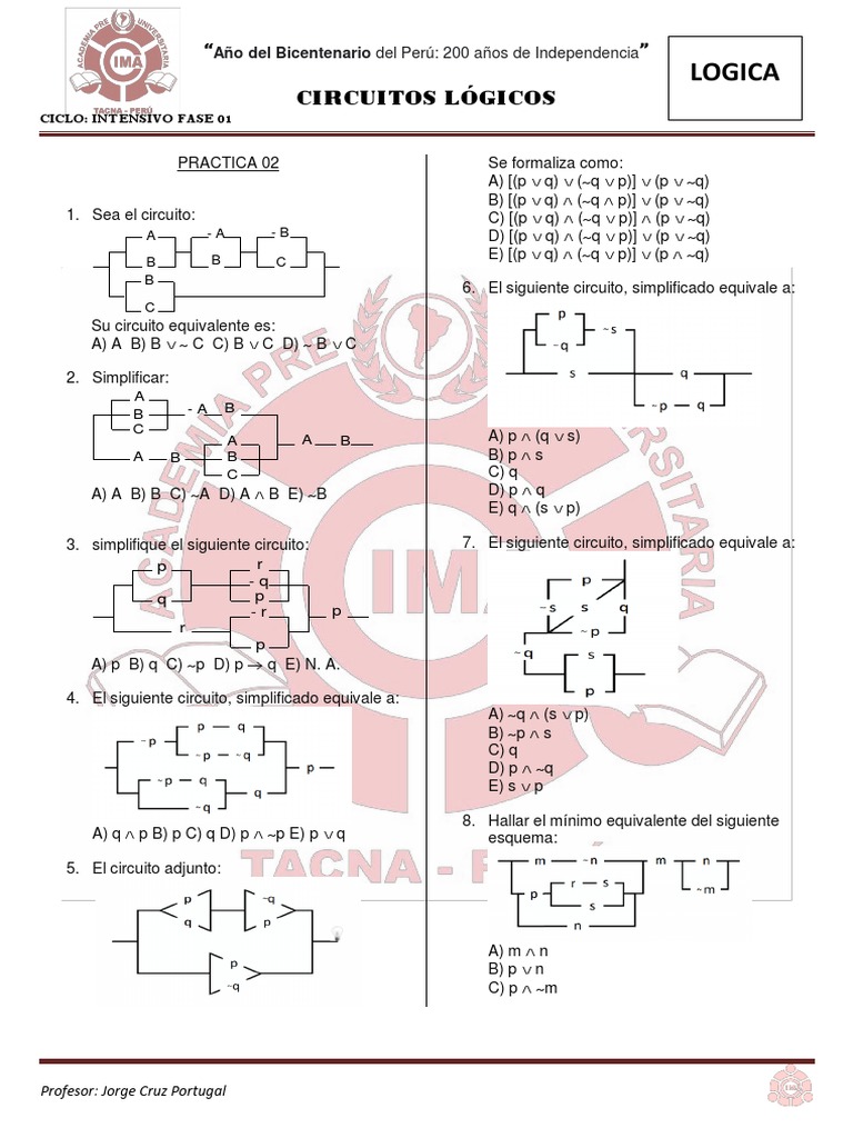 Practica 02 Circuitos Logicos | PDF