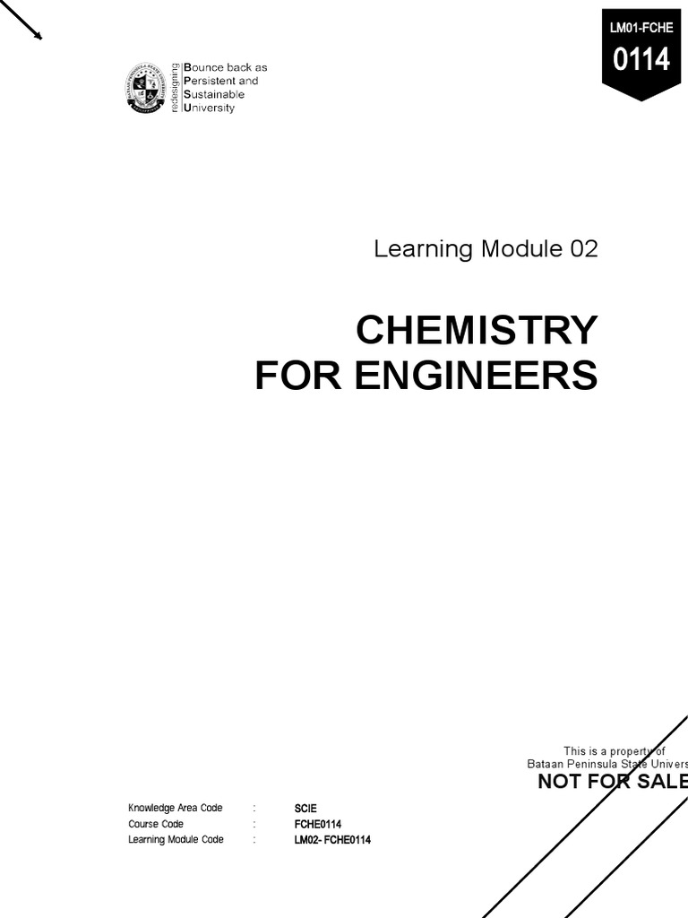 FCHE0114 Learning Module 02 Course Packet 01-04 | PDF | Crystal ...