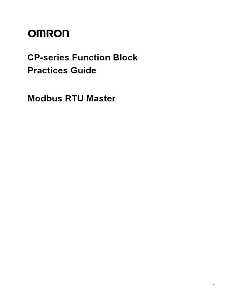 CP-series Function Block Practices Guide | PDF | Booting | Computing