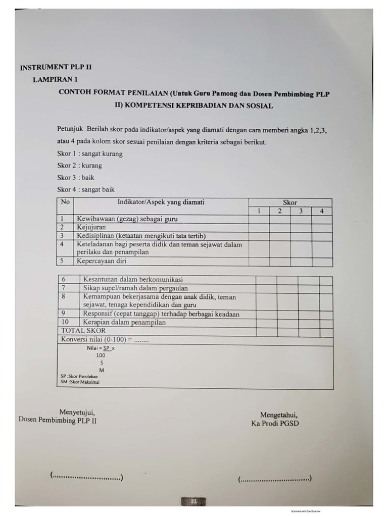 Lampiran PLP 2 | PDF