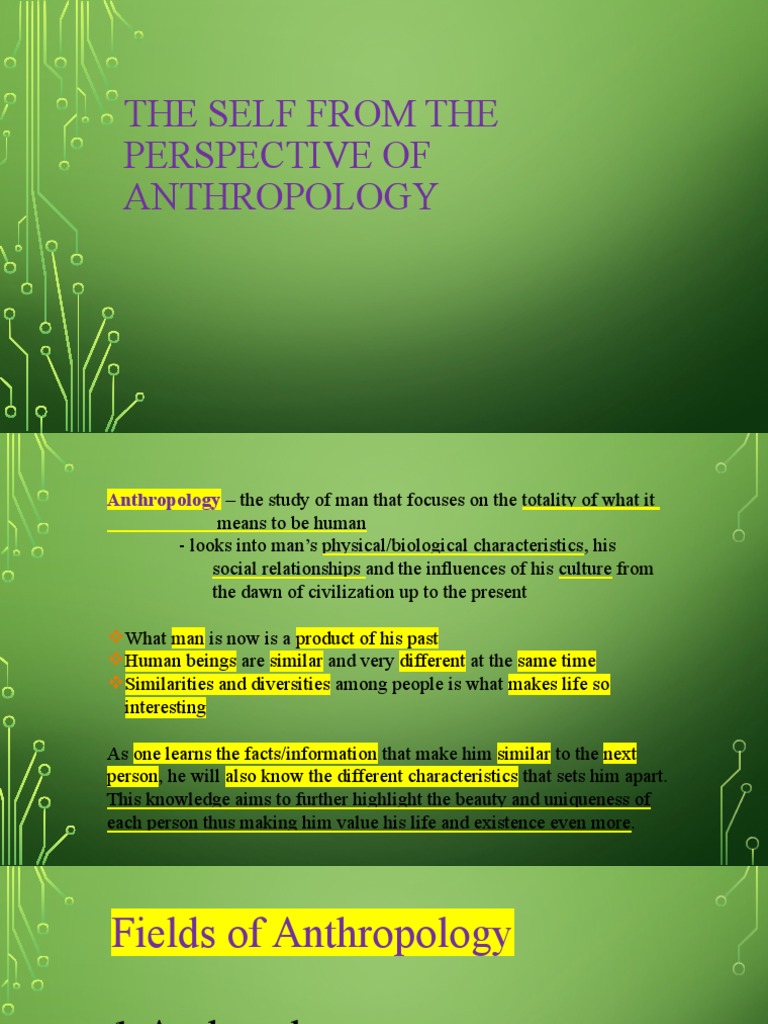 How Anthropology Views the Self | PDF | Anthropology | Human