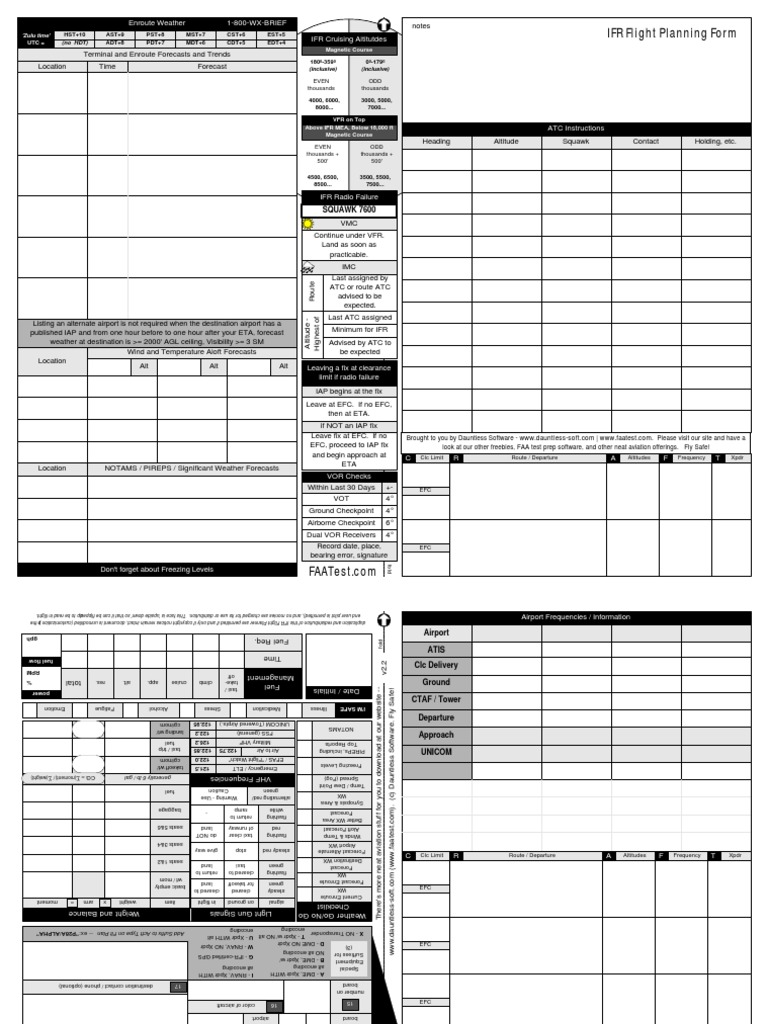 Plan de Vuelo IFR | PDF | Instrument Flight Rules | Visual Flight Rules