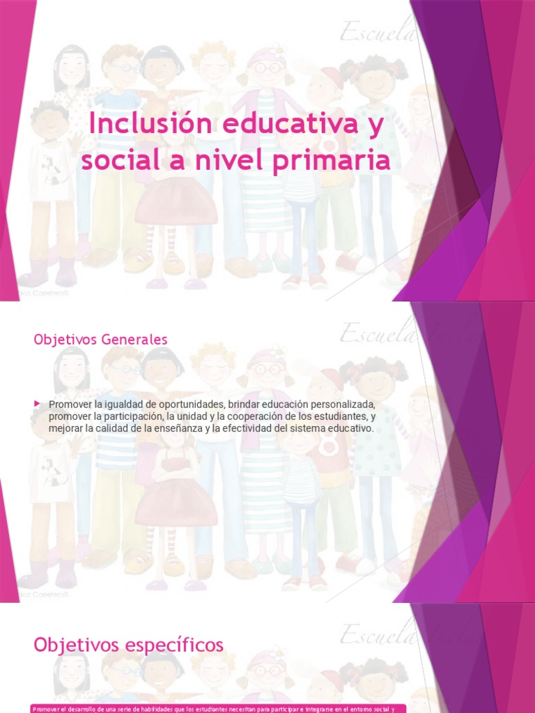 Inclusión Educativa y Social A Nivel Primaria | PDF | Inclusión (Educación)
