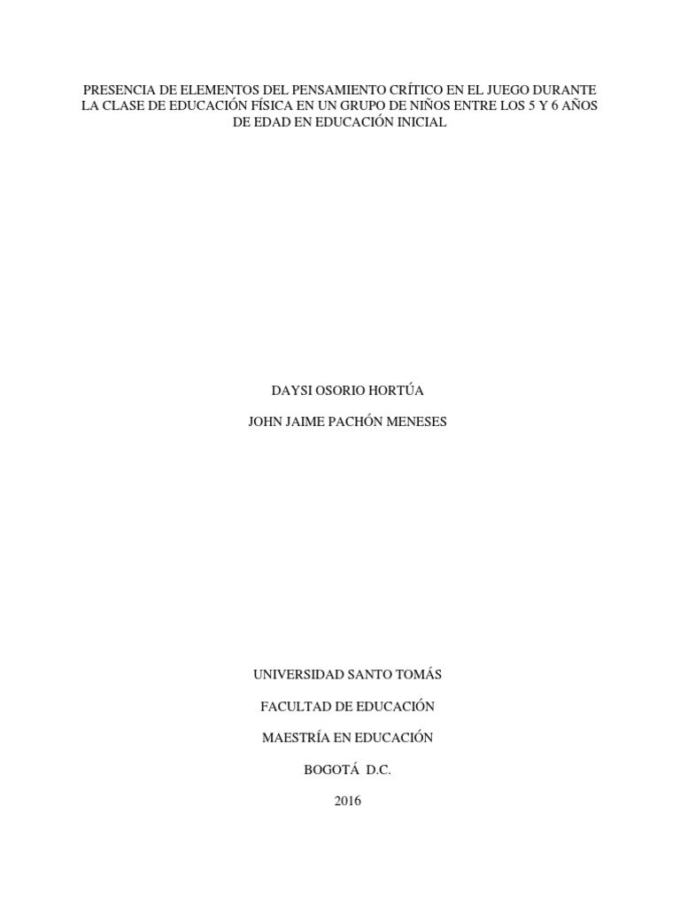 Pach On John 2016 | PDF | Educación de la primera infancia | Pensamiento