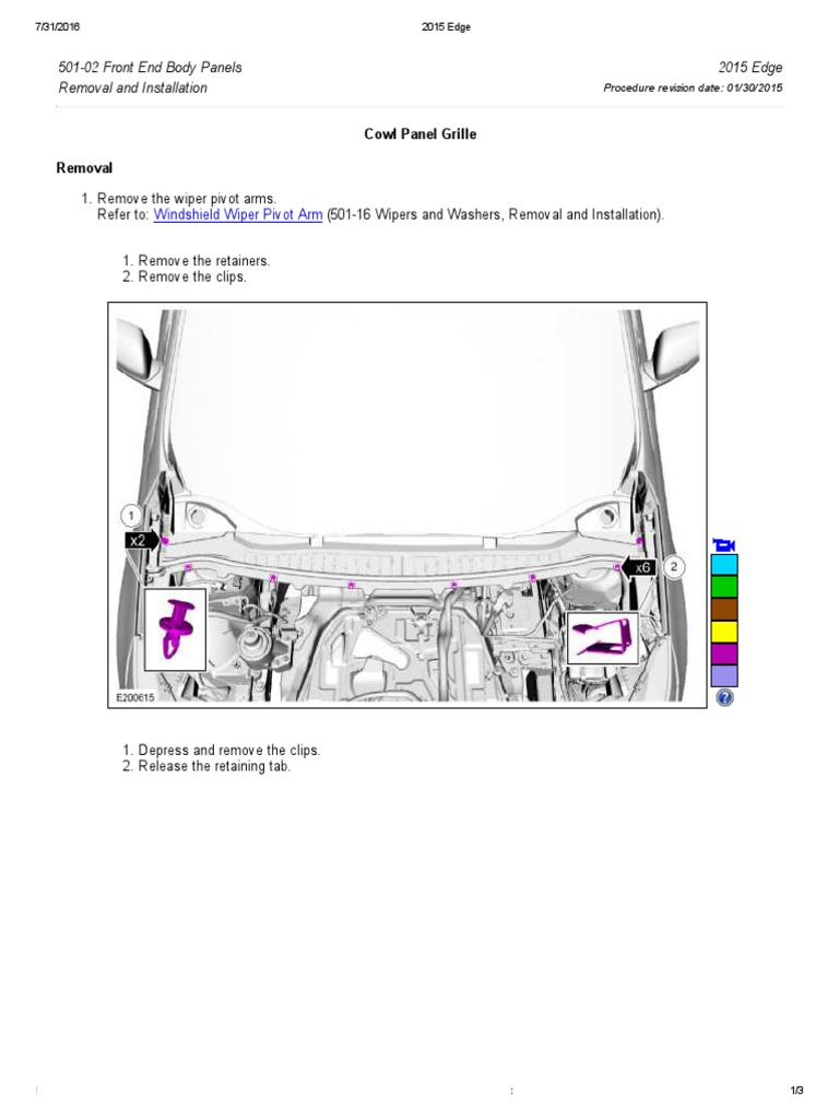 Front End Body Panels | PDF | Shutter (Photography) | Engines