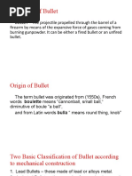 Types and Classifications of Bullets | PDF | Bullet | Firearms