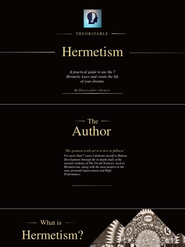Hermetism Practice THEORIZABLE | PDF | Hermes Trismegistus | Hermeticism