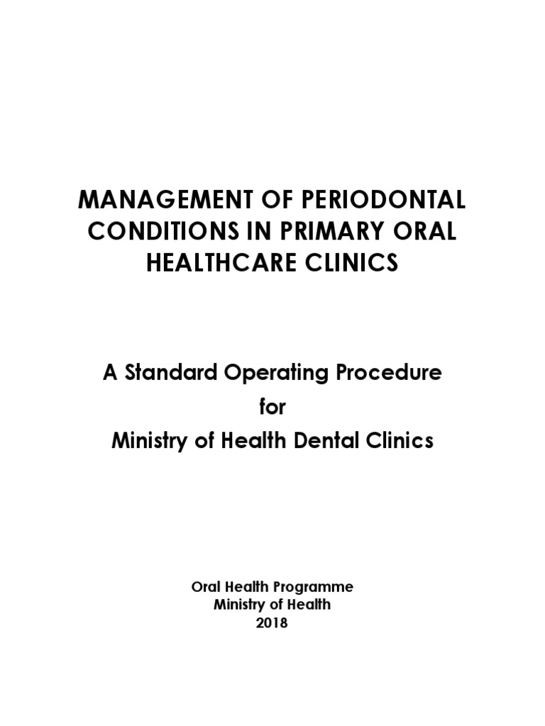 Management of Periodontal Conditions | PDF | Periodontology | Health ...