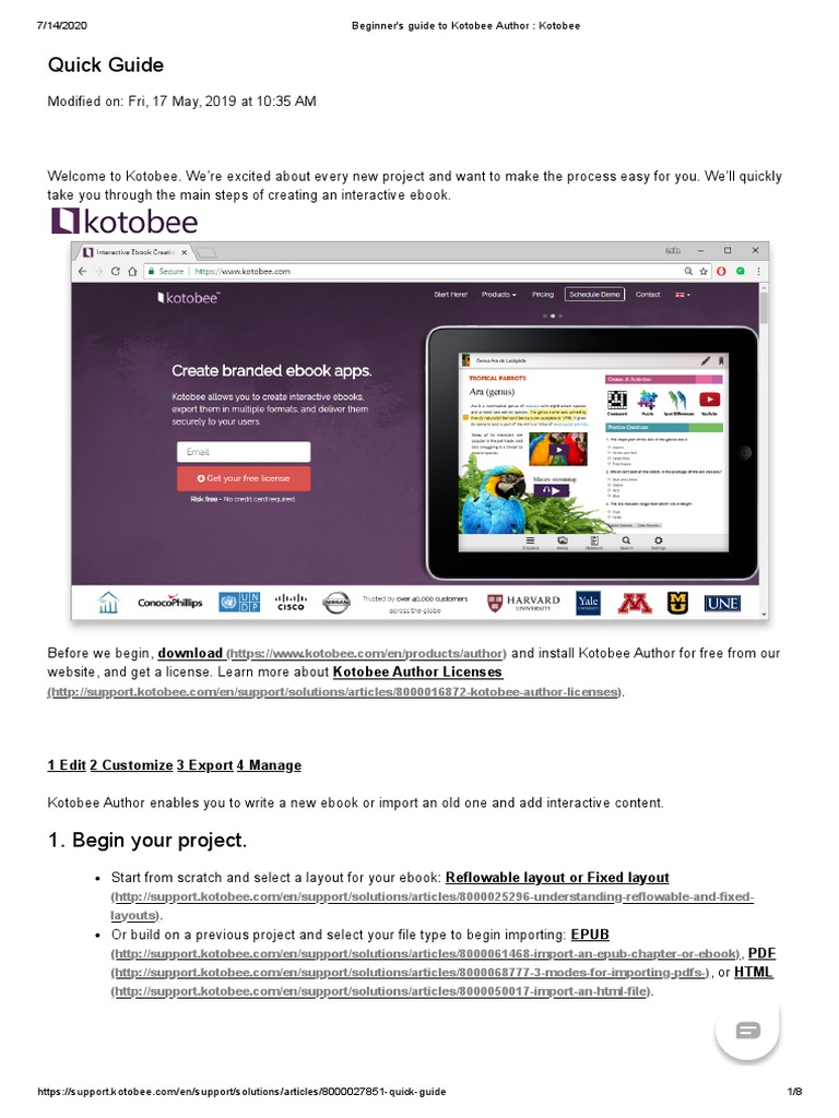 Beginner's Guide To Kotobee Author - Kotobee | PDF | Mobile App | Digital Technology