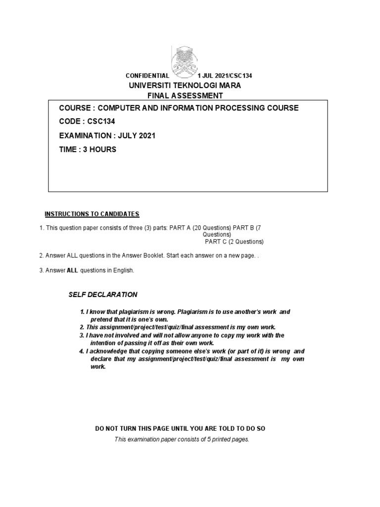 FINAL TEST CSC134 - Part B and Part C | PDF | Mobile App | Instant ...