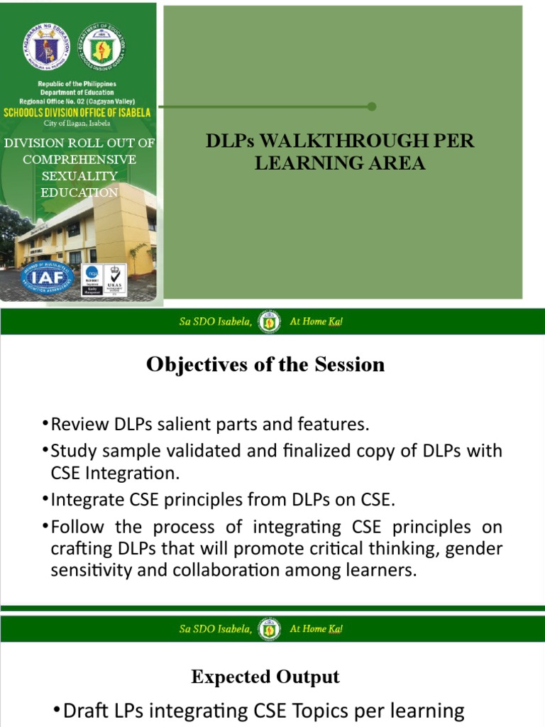 CSE DLP Walk Through | PDF | Learning | Lesson Plan