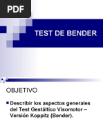 Test Tarjetas Bender para Imprimir | PDF