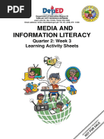 Media and Information Literacy: Quarter 2 - Module 1 Week 1 | PDF ...