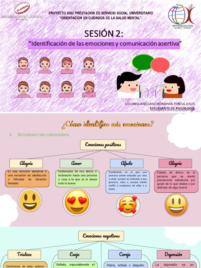 Sesión 2 Identificacion de Las Emociones y Comunicacion Asertiva 2021 ...