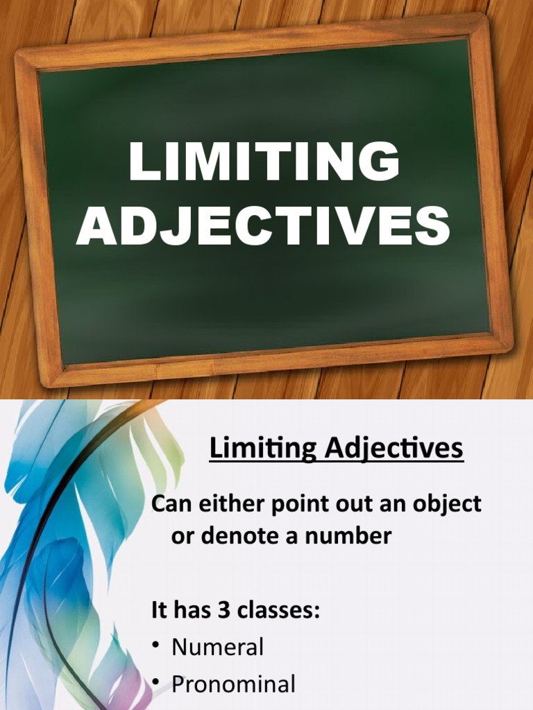 LIMITING Adjectives | PDF