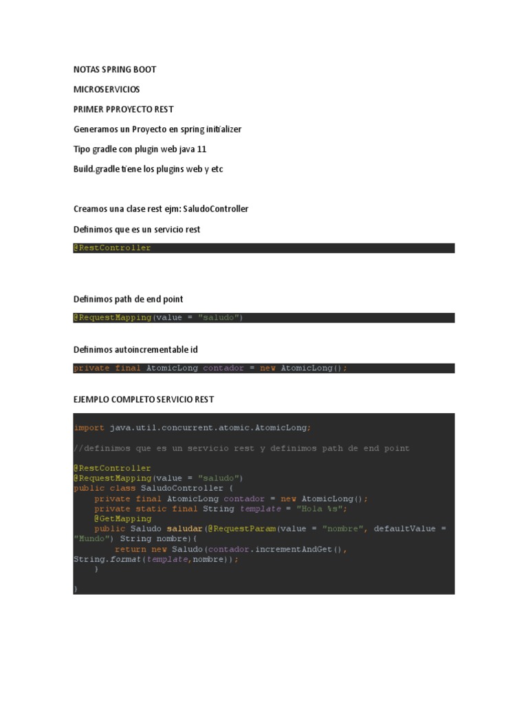 Notas Spring Boot | PDF