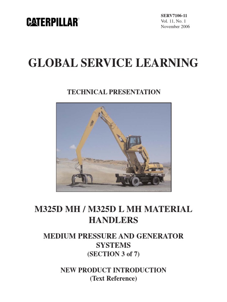 Global Service Learning: M325D MH / M325D L MH Material Handlers | PDF ...