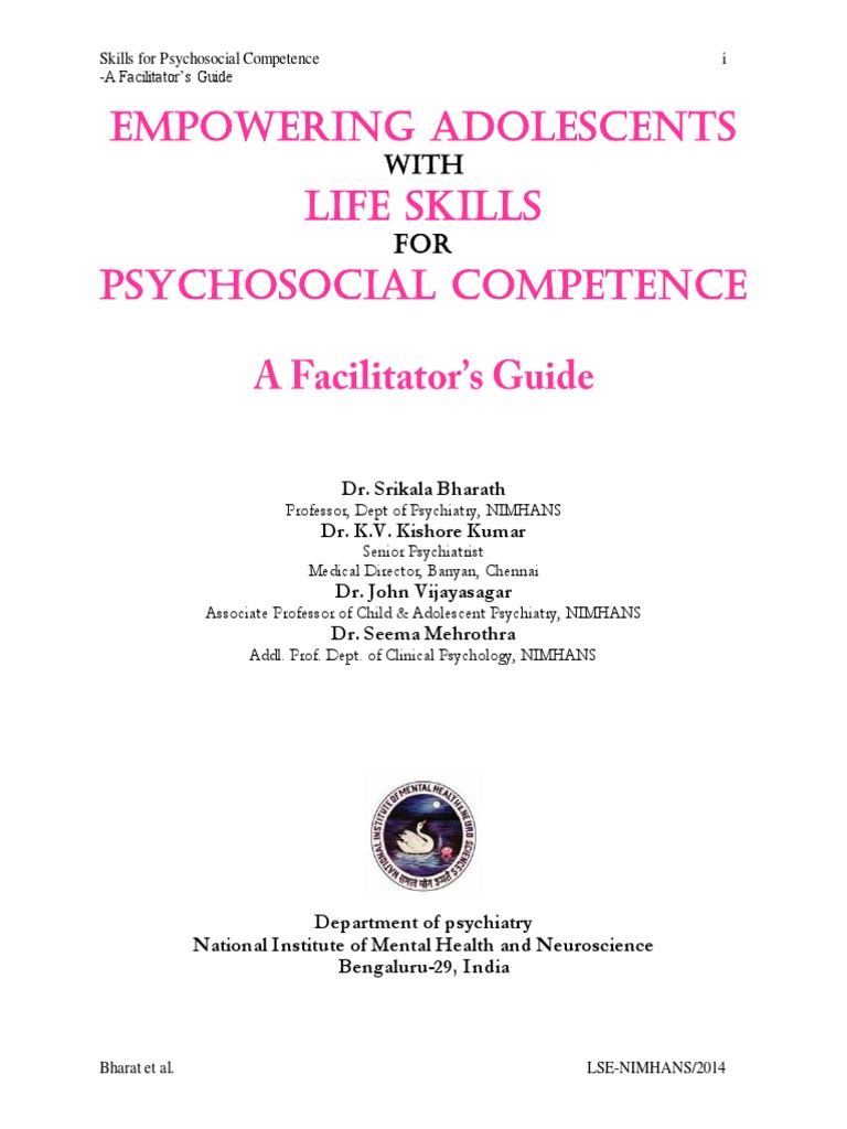 Life Skills Facilitators Guide | PDF | Adolescence | Psychological ...
