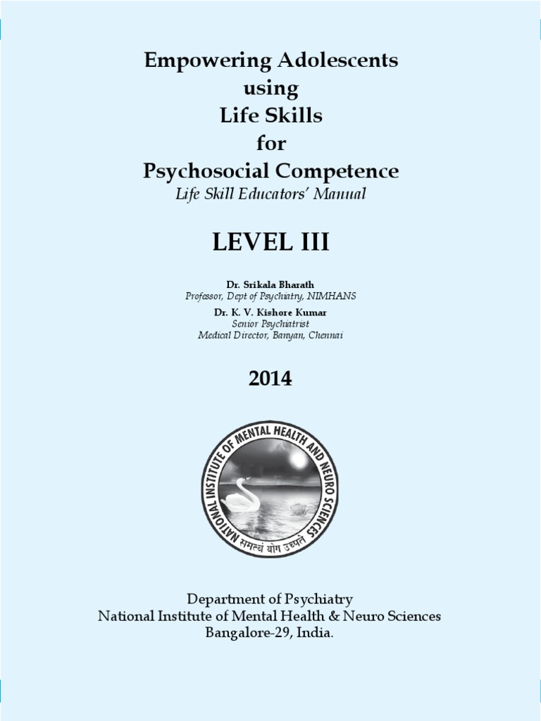 Life Skills Facilitators Manual Level III | PDF | Adolescence ...