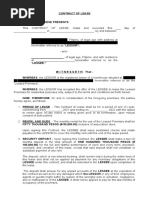 Contract of Lease of Commercial Space | PDF | Lease | Virtue