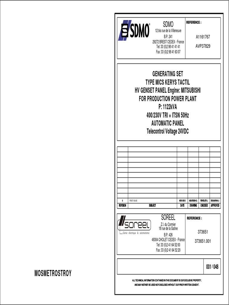 SDMO | PDF | Electronics | Electrical Engineering