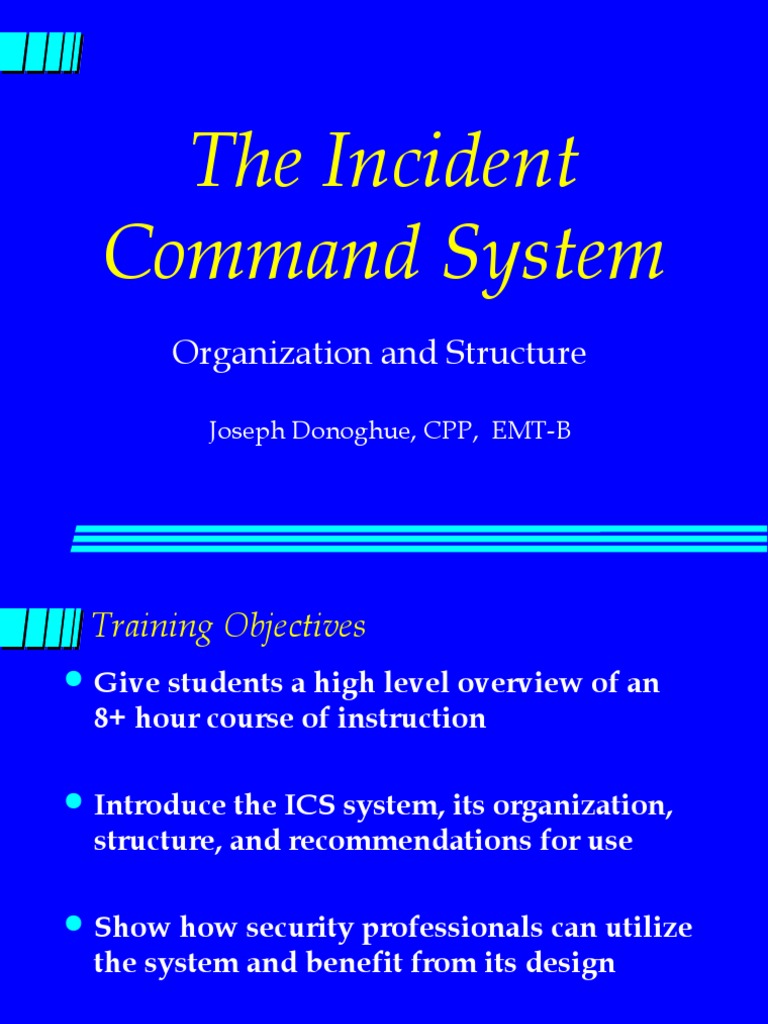 Incident Command System Overview | PDF | Incident Command System ...
