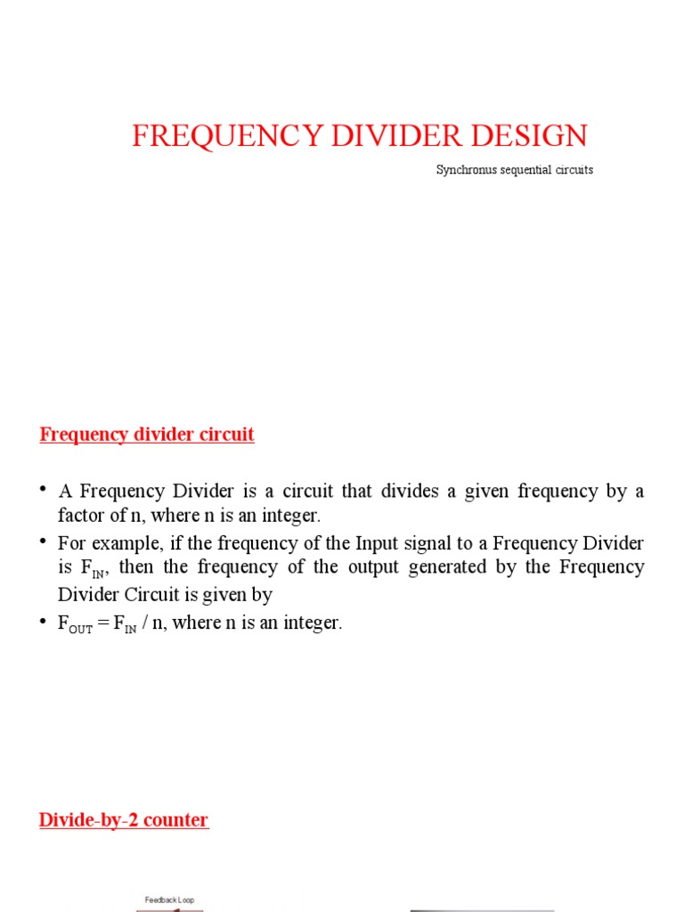Frequency Divider Design | PDF | Technology & Engineering
