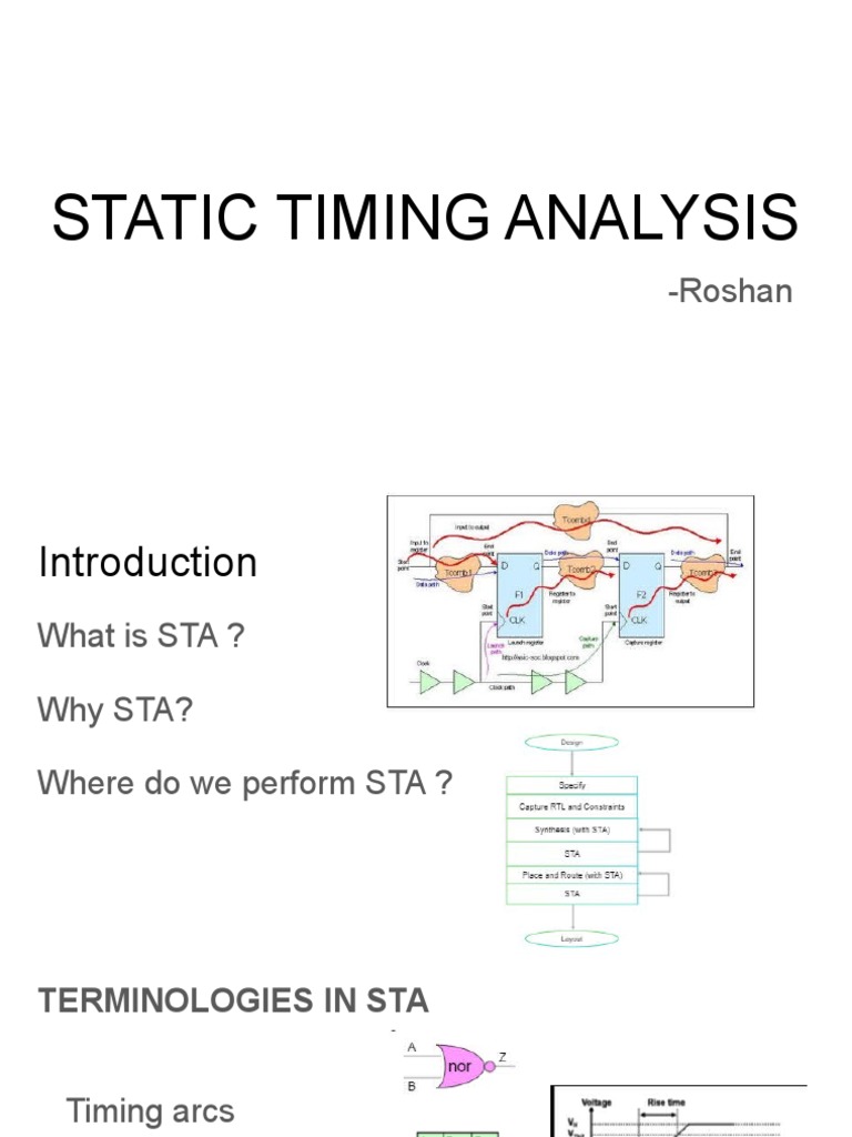 Static Timing Analysis: - Roshan | PDF | Electronic Engineering ...