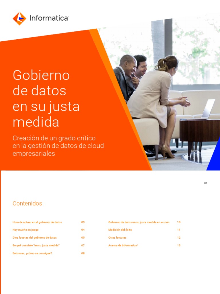 Informatica - Gobierno de Datos en Su Justa Medida | PDF | Calidad ...
