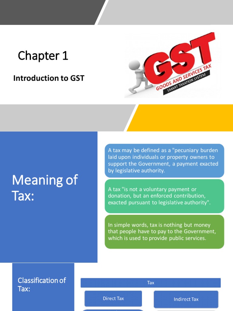 Introduction To GST | PDF | Taxes | Value Added Tax