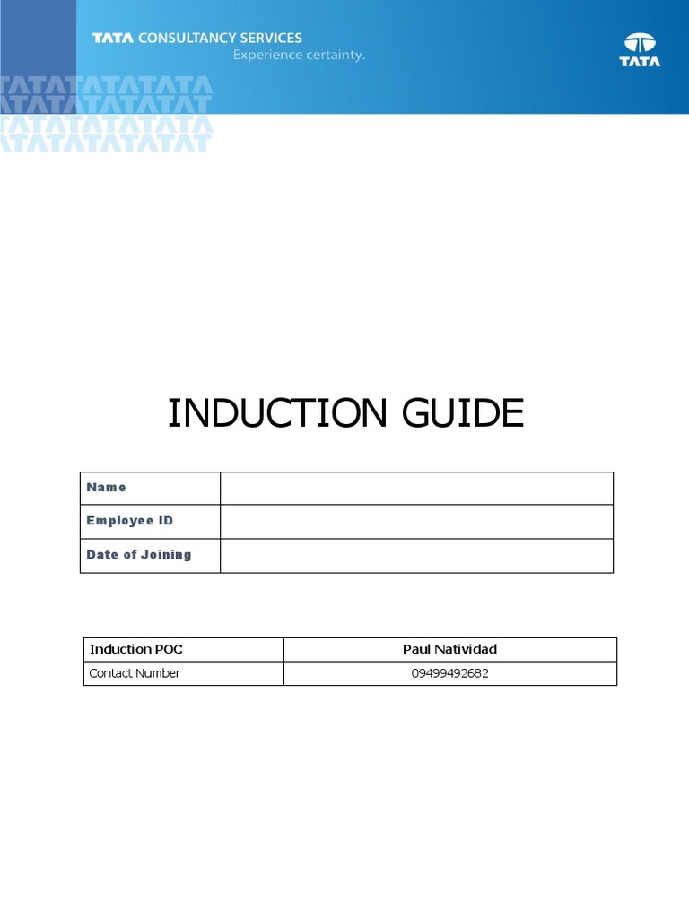 Induction Guide v5.0 | Download Free PDF | Performance Appraisal ...