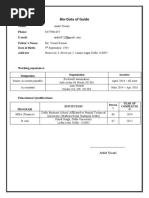 MBA Project Guide Biodata | PDF
