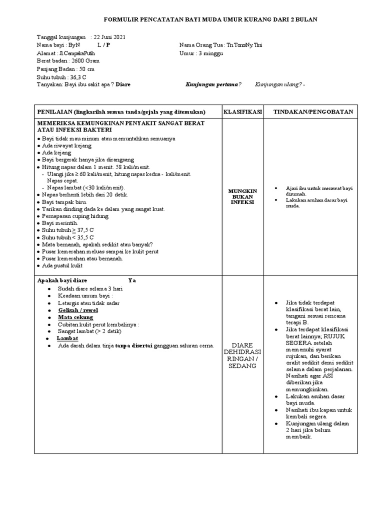 Form MTBM KASUS 1 (Yuni Anisa - 2018700016) | PDF