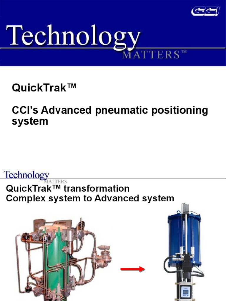 Quicktrak™: Cci'S Advanced Pneumatic Positioning System | PDF | Valve ...