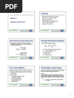 Zonal Cavity Ratio | PDF | Lighting | Light