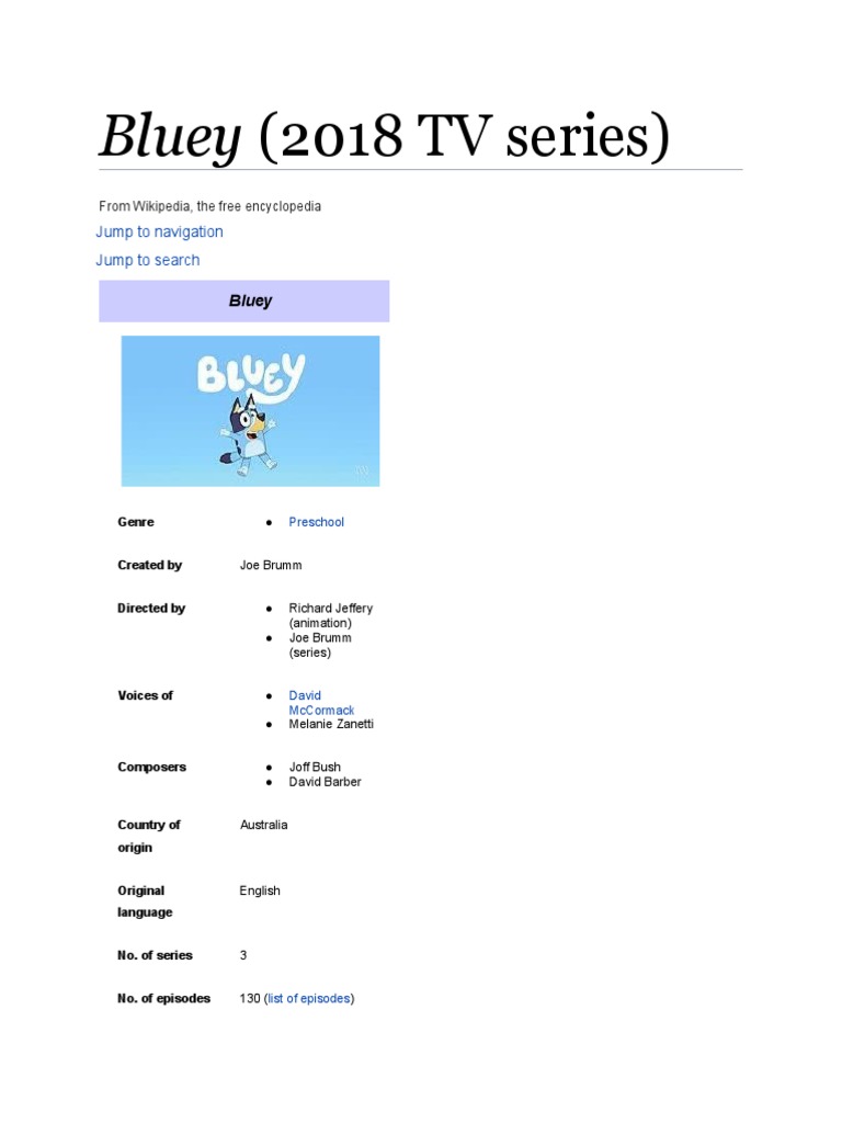 Bluey 01 | PDF