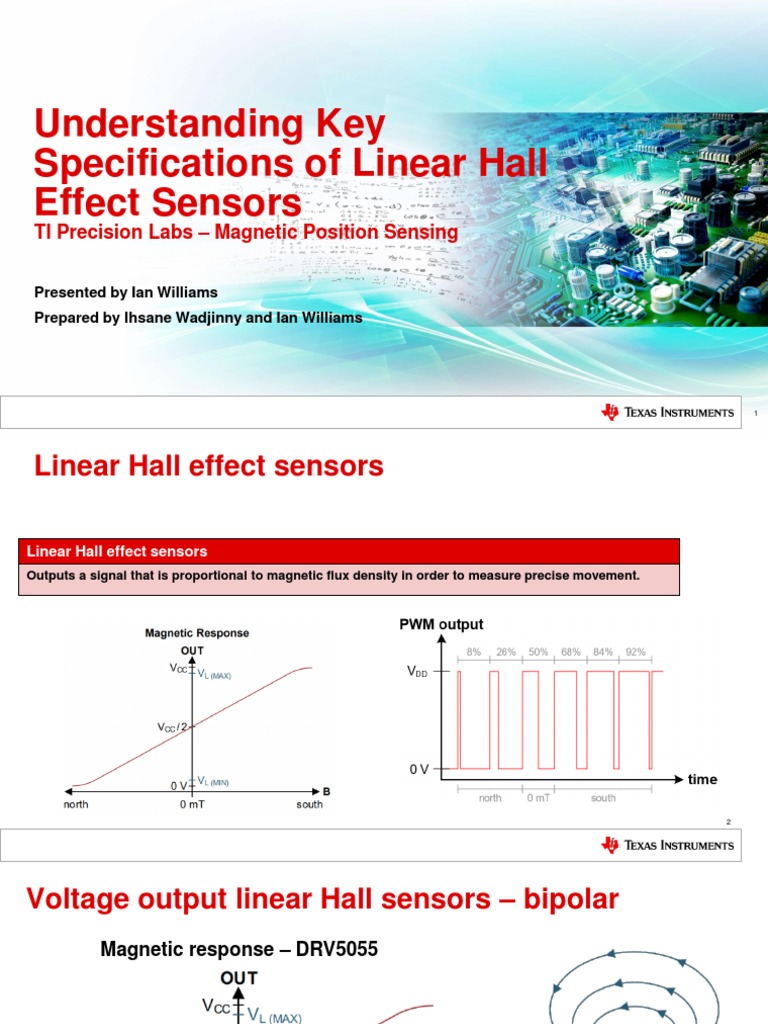 Understanding Key Specifications of Linear Hall Effect Sensors | PDF