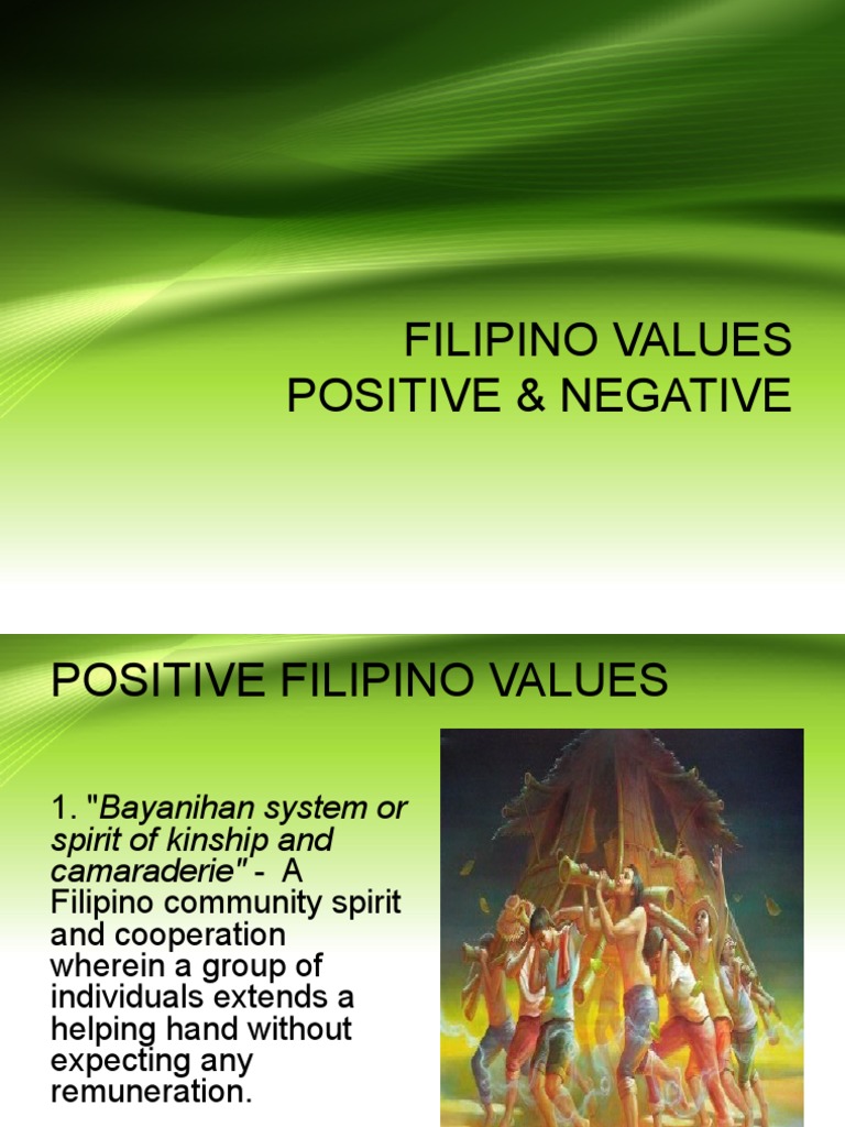Filipino Values | PDF | Value (Ethics) | Psychological Concepts