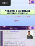 Materi Validasi Atau Verifikasi Metode | PDF