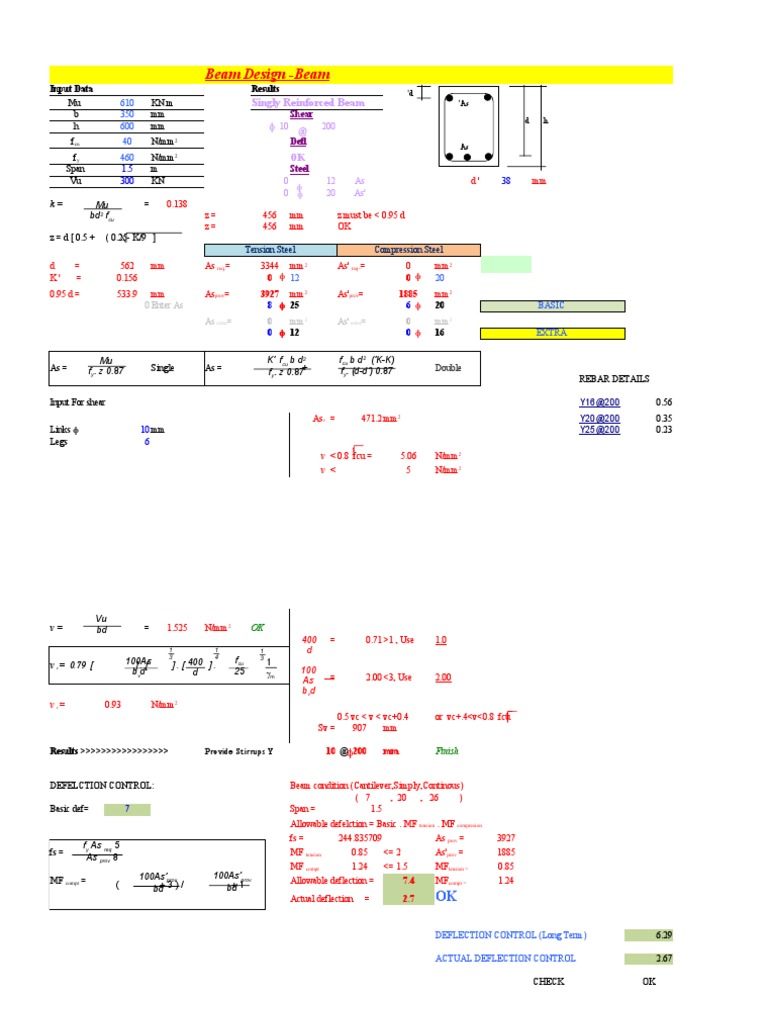 Hidden Beam Design | PDF | Beam (Structure) | Applied And ...