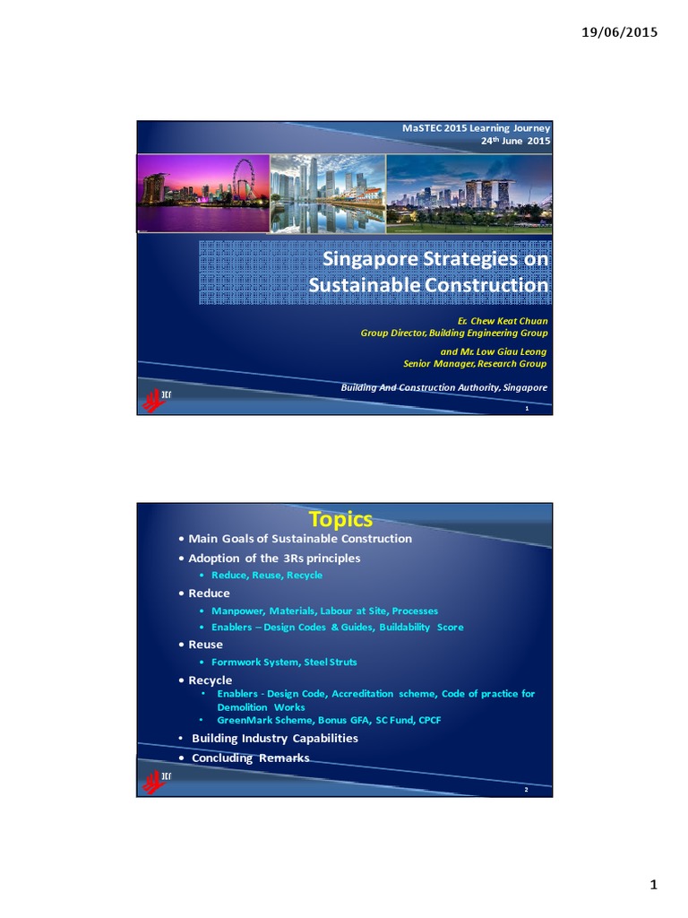 72 - BCA Roadmap On Sustainable Concrete Construction | PDF ...