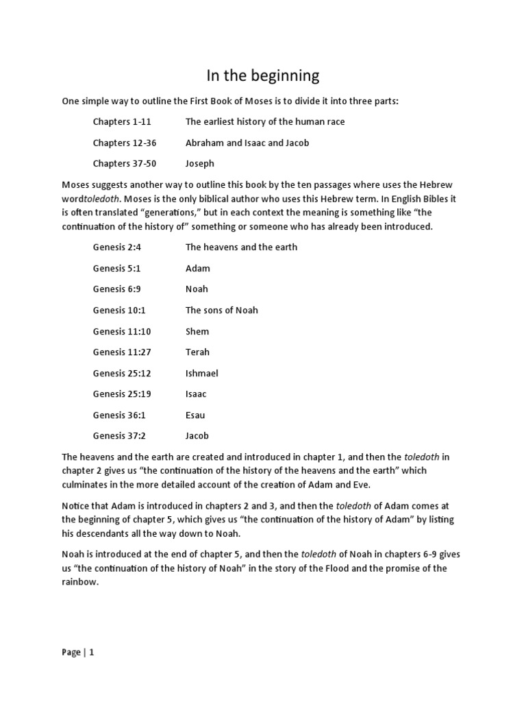 Genesis Chapters 37 50